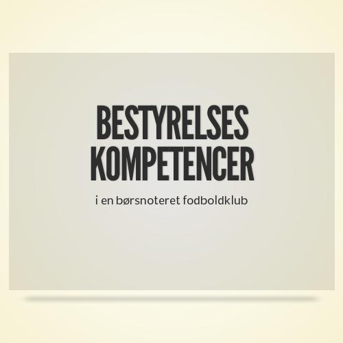 kompetencer i bestyrelsen