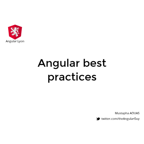 Angular best practices