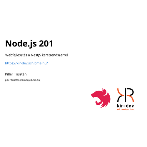 Kir-dev NodeJS tanfolyam 2. alkalom