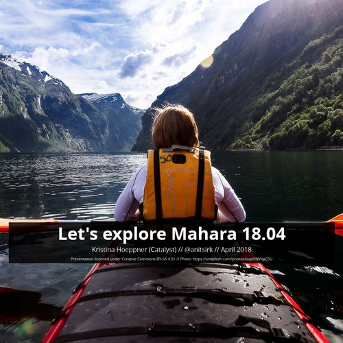Let's explore Mahara 18.04