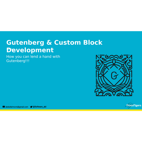 Gutenberg And Custom Block Development