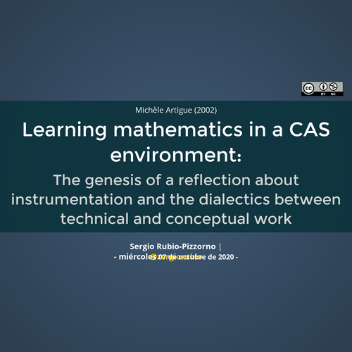 Learning mathematics in a CAS environment: The genesis of a reflection ...