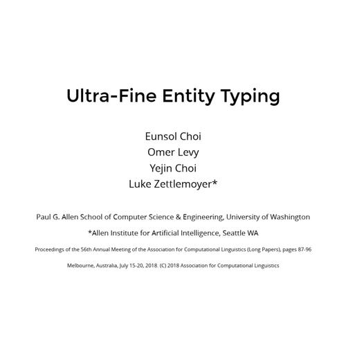 Ultra-Fine Entity Typing