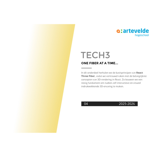 TECH3/4 - React Three Fiber