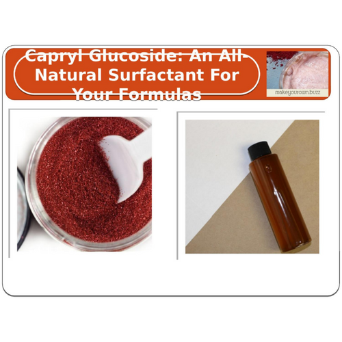 Capryl Glucoside: An All-Natural Surfactant For Your Formulas