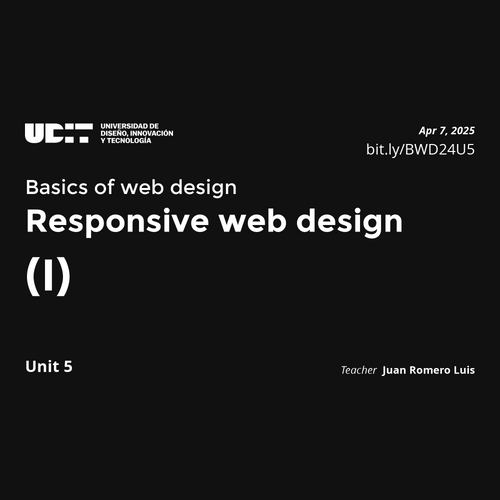 Unit 5. Responsive web design | Basics of web design 2024/25
