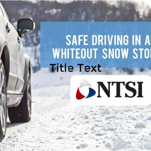 Safe Driving in a Whiteout Snow Storm