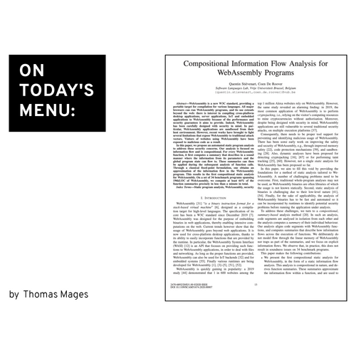 Compositional Information Flow Analysis for WebAsembly Programs