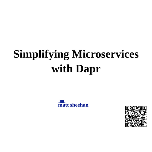 Simplifying Microservices with Dapr