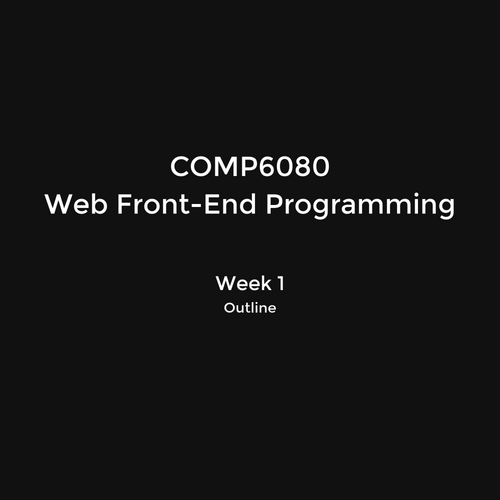 COMP6080 21T3 - Live - 1.1 - Outline