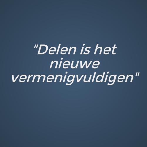 Delen is hetnieuwevermenigvuldigen