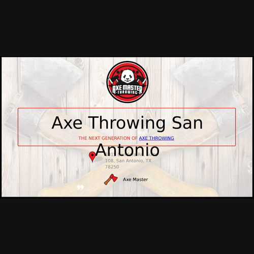 Presentations by Axe Master