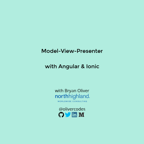 Model-View-Presenter with Angular