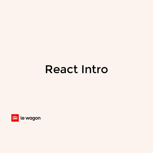 [ES] React Intro