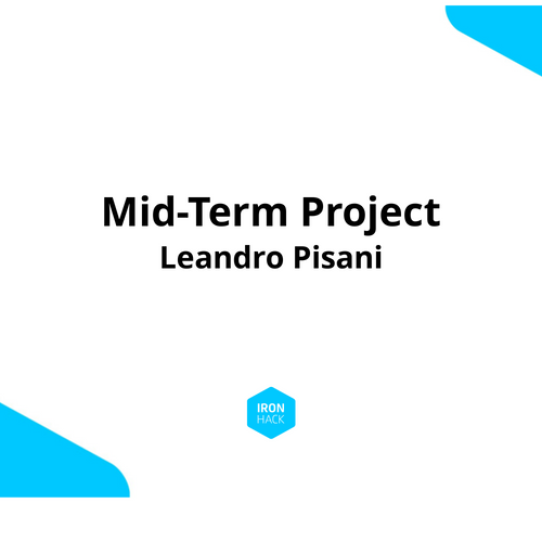 Mid-term Project - Leanjp84