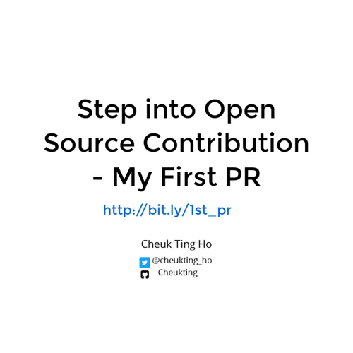Step into Open Source Contribution - My First PR