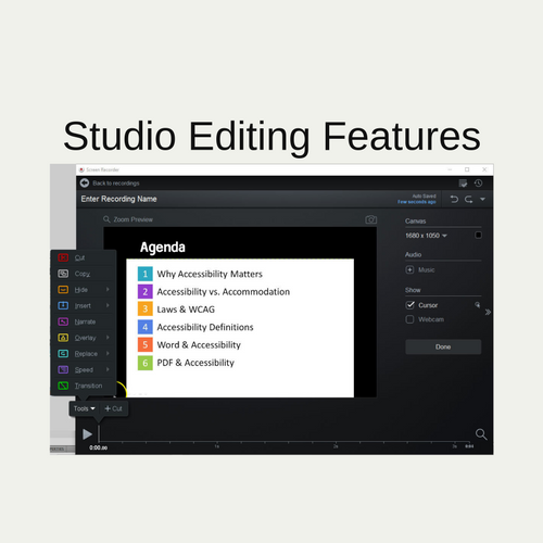 Canvas Studio Editing Features