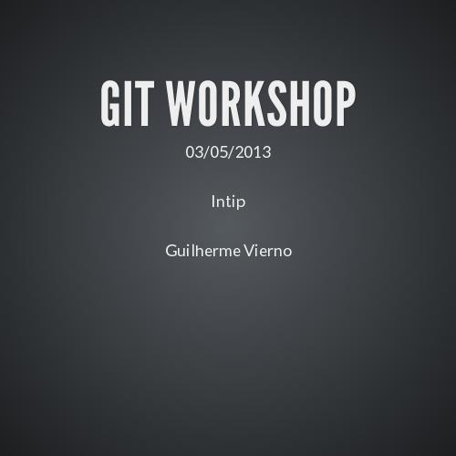 git workshop