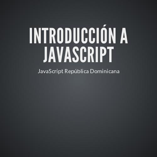 Introducción a JavaScript
