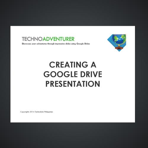 Creating a Google Drive Presentation