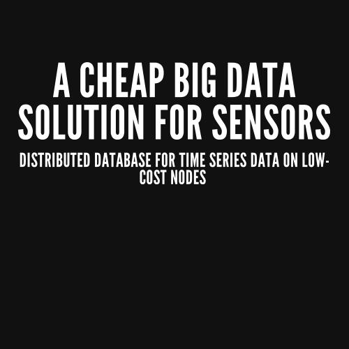Distributed Sensor Database On Low Cost Sensor Nodes