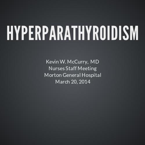 hyperparathyroidism
