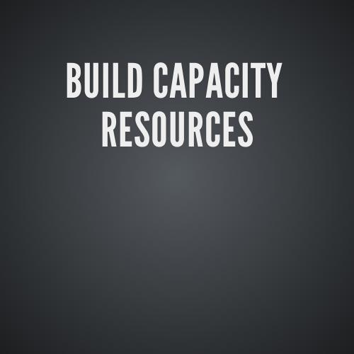 build capacity resources