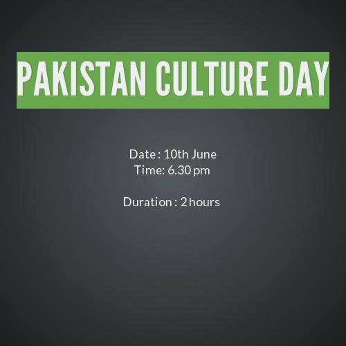 Promotion for Pak Cultural Day