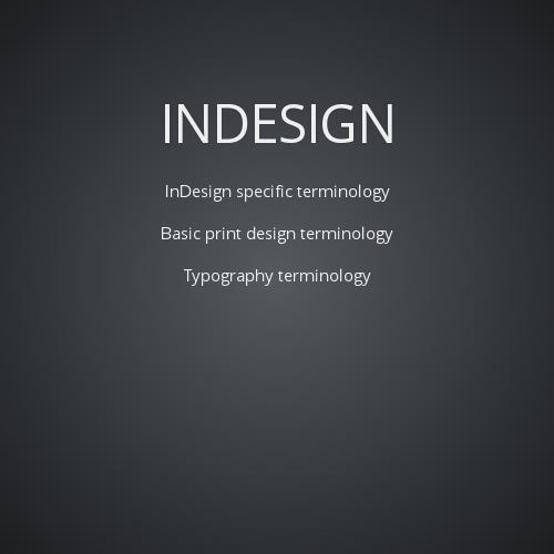 indesign basics